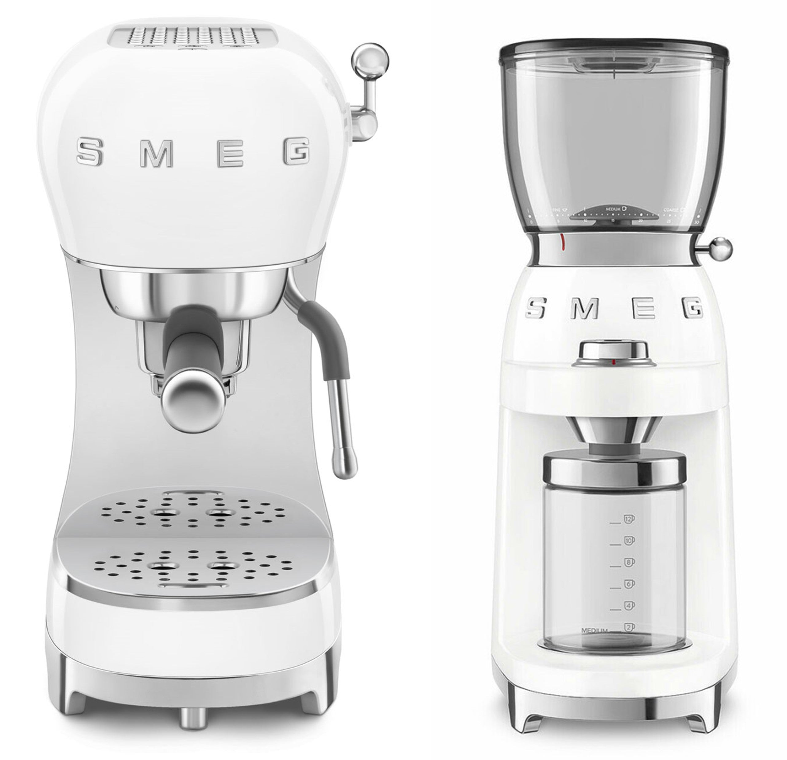 Smeg Coffee Bundle | ECF02 Espresso Machine & CGF11 Coffee Grinder