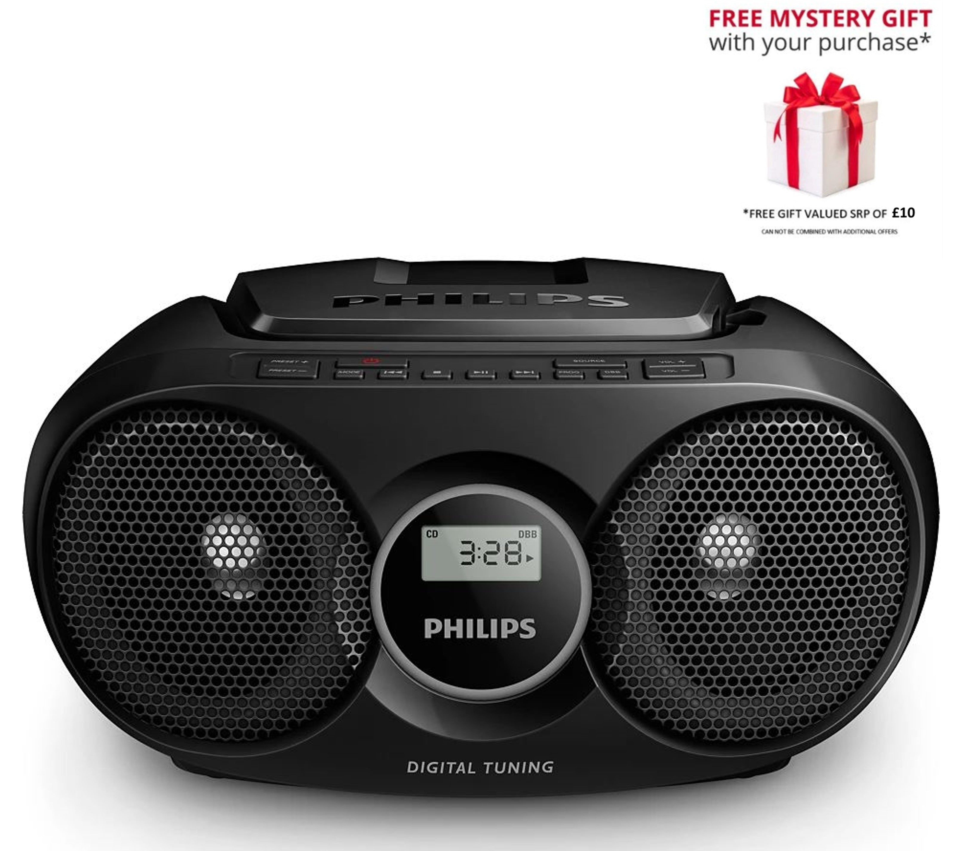 Philips AZ215 Portable Stereo CD Player Dynamic Bass Boost Soundmachin