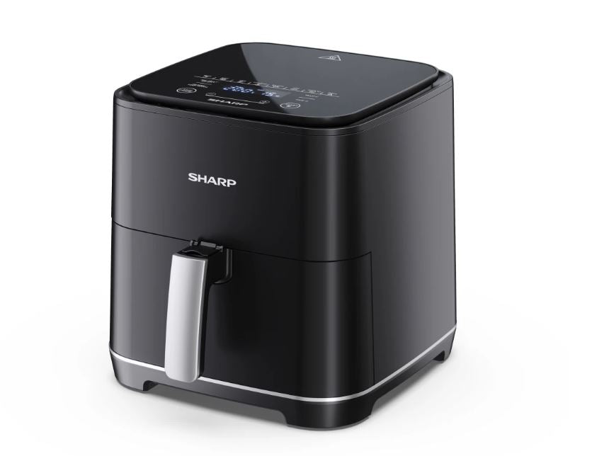 SHARP AF-GS552AU-B 5.5L Air Fryer with Digital Control Panel, 5.5L, 8